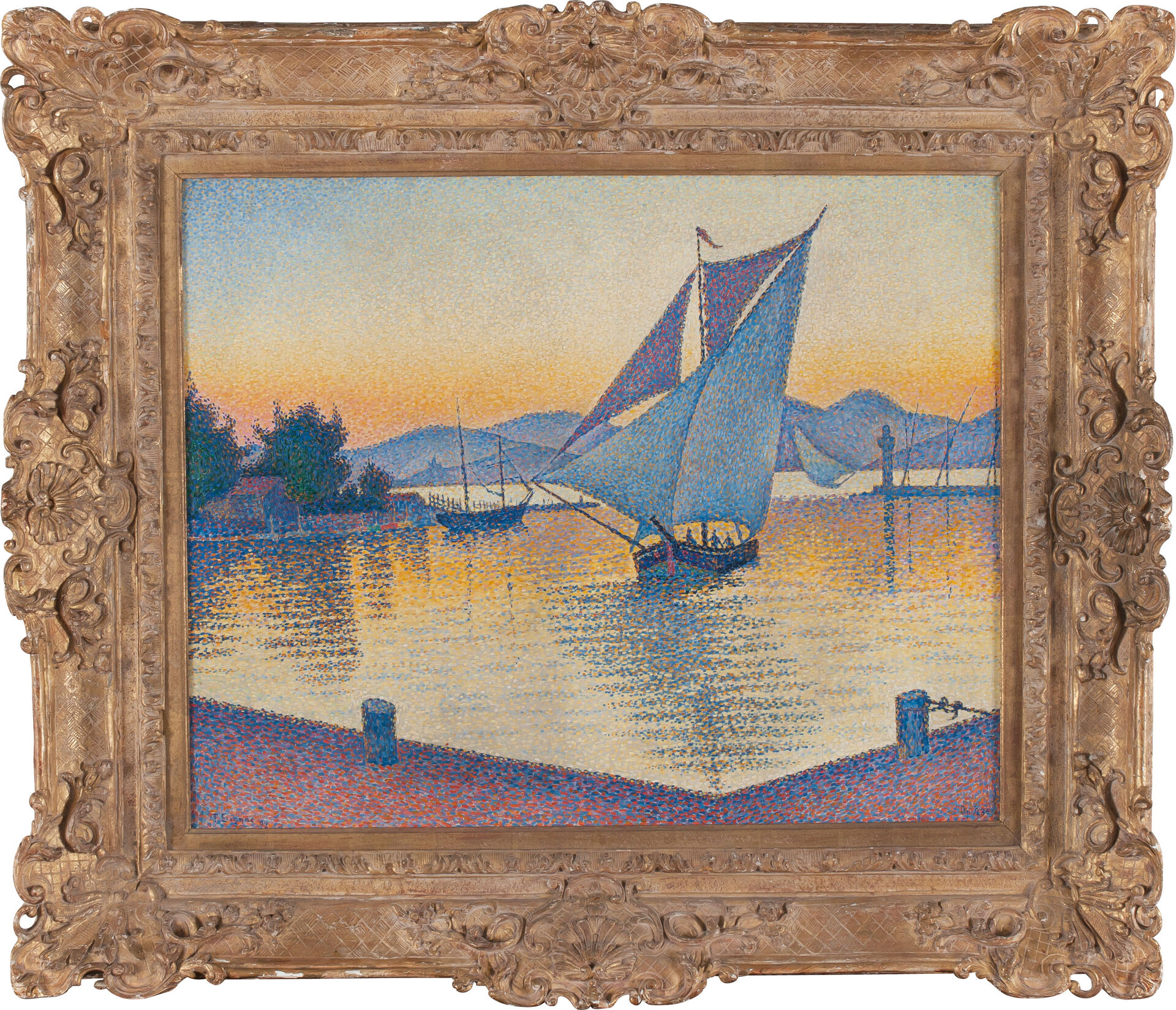 Museum Barberini | Paul Signac: The Port at Sunset, Opus 236 (Saint-Tropez)